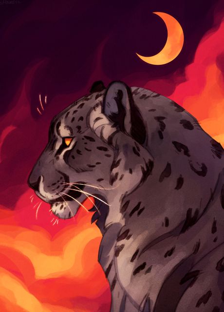 'Lunar Leopard' Poster by CorvusHound | Displate