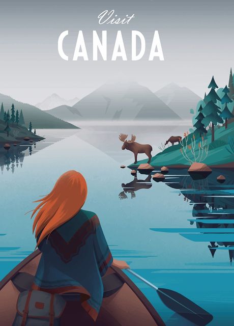 'Canada' Poster by JOHN TEAM | Displate