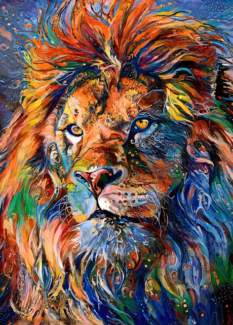 'Abstract Lion' Poster by Snecc Faraday | Displate