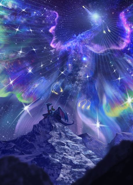 'Galaxy Phoenix' Poster, picture, metal print, paint by RedIzaK | Displate