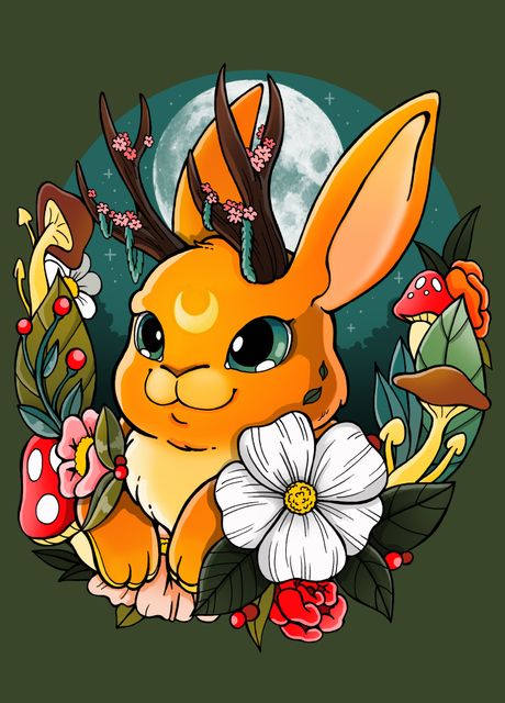 'Jackalope' Poster by Valentina Fabbri | Displate