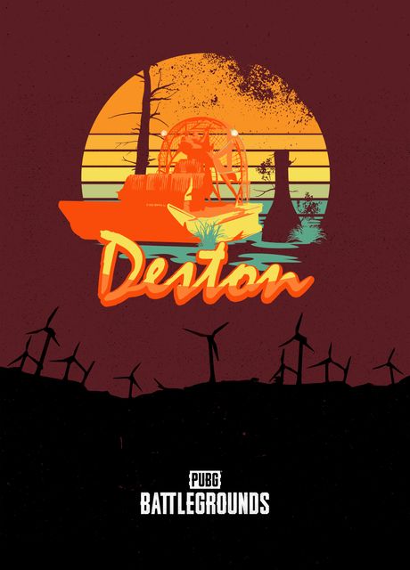 'Deston Wind Turbines' Poster by PUBG | Displate