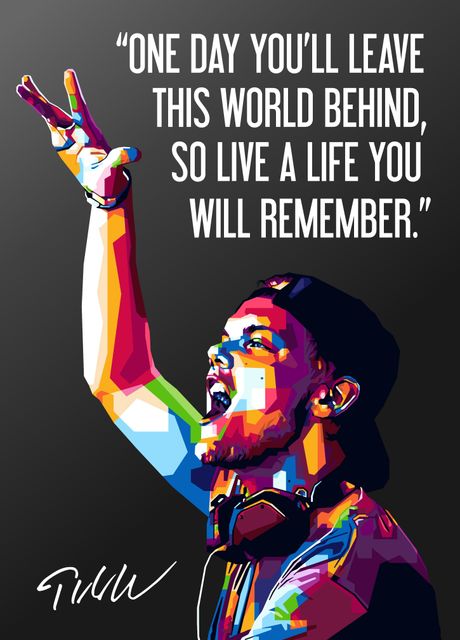'Avicii Quotes' Poster by MK STUDIO | Displate