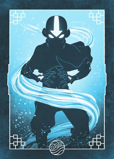 'Aang Water' Poster by Avatar: The Last Airbender | Displate
