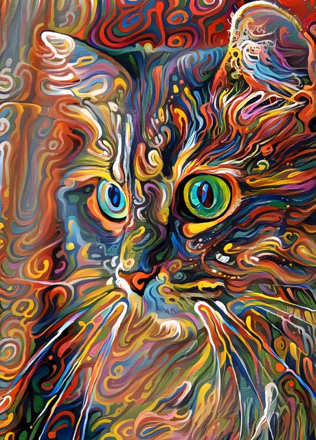 'Abstract Cat' Poster by Snecc Faraday | Displate
