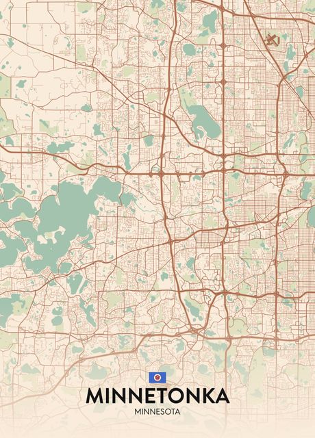 'Minnetonka MN' Poster by IMR Designs | Displate