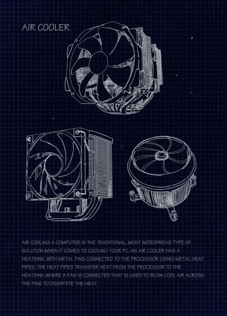 'Air Cooler ' Poster, picture, metal print, paint by Naui Art | Displate