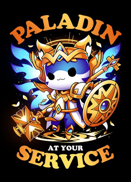 'Paladin at Your Service' Poster by Snouleaf | Displate