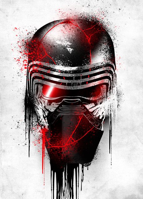 'Kylo Ren Graffitti Helmet' Poster by Star Wars | Displate