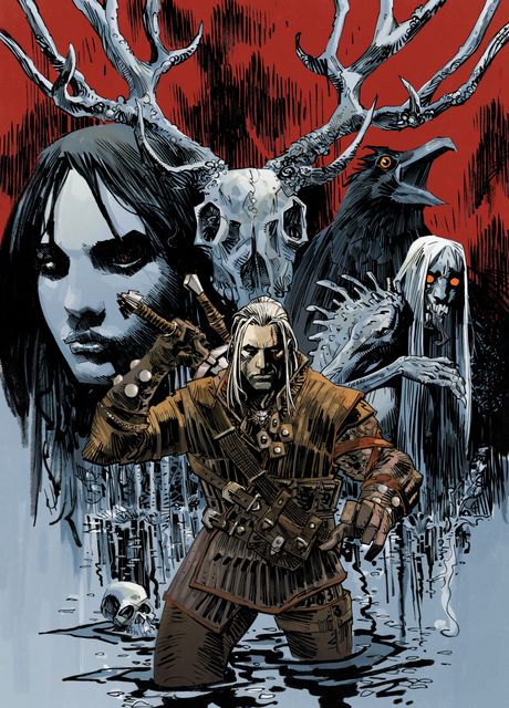 'Witcher Dark Horse Cover' Poster, picture, metal print, paint by ...