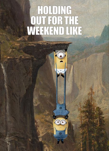 'Holding out for weekend' Poster, picture, metal print, paint by ...