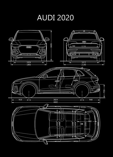 'audi 2020 sq5 tdi ' Poster by Number Nine | Displate