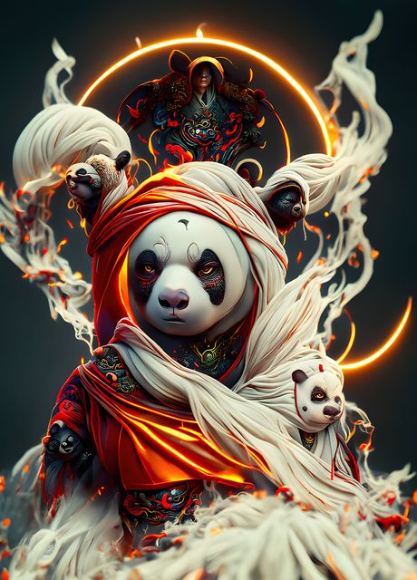 'Master Panda' Poster by mark viraj | Displate