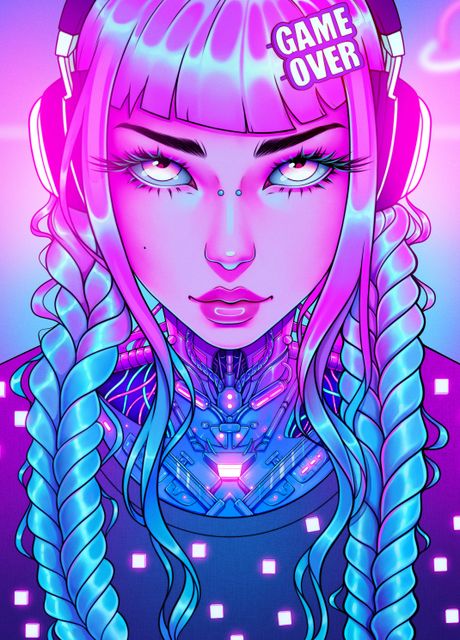 'GAME OVER' Poster by Meowgress | Displate