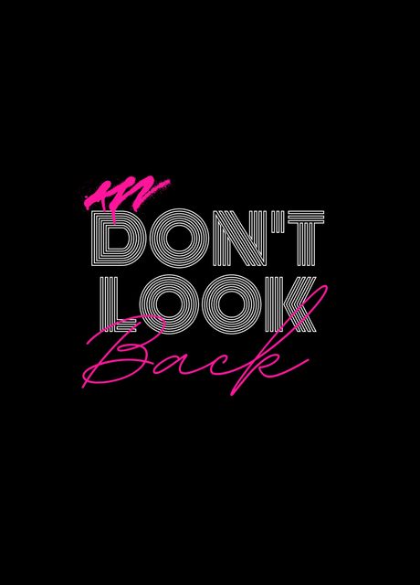'Dont Look Back' Poster by Oscar | Displate
