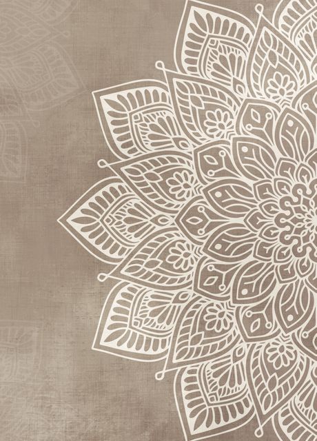'Brown beige mandala no640a' Poster by Agnes Szafranska | Displate