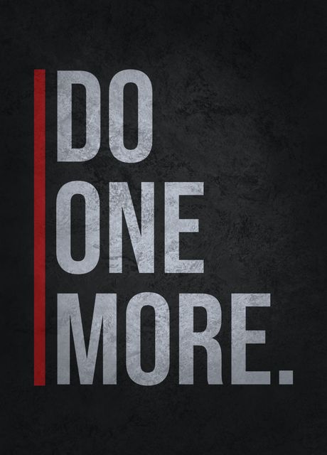 'Do One More' Poster by CHAN | Displate