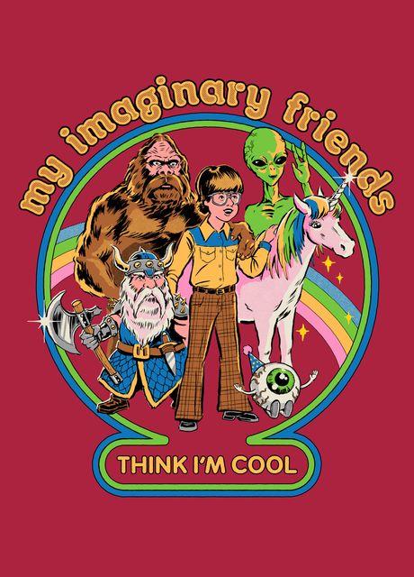 'My Imaginary Friends' Poster by Steven Rhodes | Displate