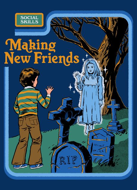 'Making New Friends' Poster, picture, metal print, paint by Steven ...