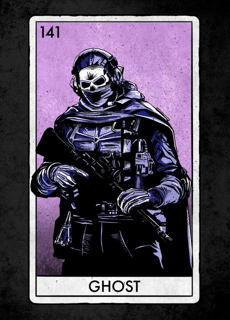 'Simon 'Ghost' Riley Card' Poster by Call of Duty | Displate