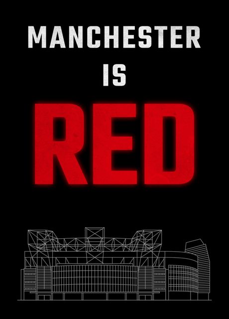 'Manchester is RED' Poster by Yusuf Dedi Wijaya | Displate