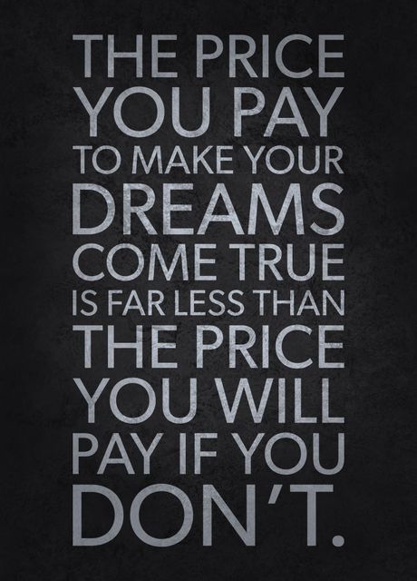 'Price For Achieving Goals' Poster by CHAN | Displate