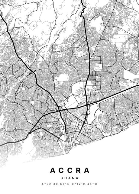 'Accra Ghana' Poster by Kemi Solaja | Displate