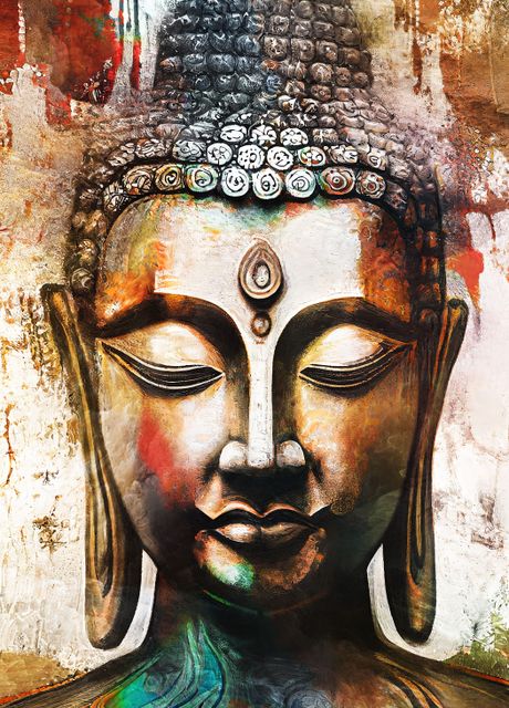 'Inner peace face' Poster by MCAshe Art | Displate