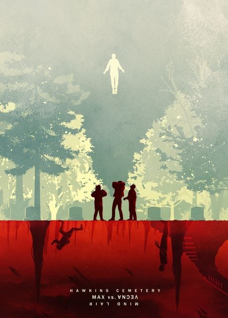 'Max vs Vecna' Poster by Stranger Things Series | Displate