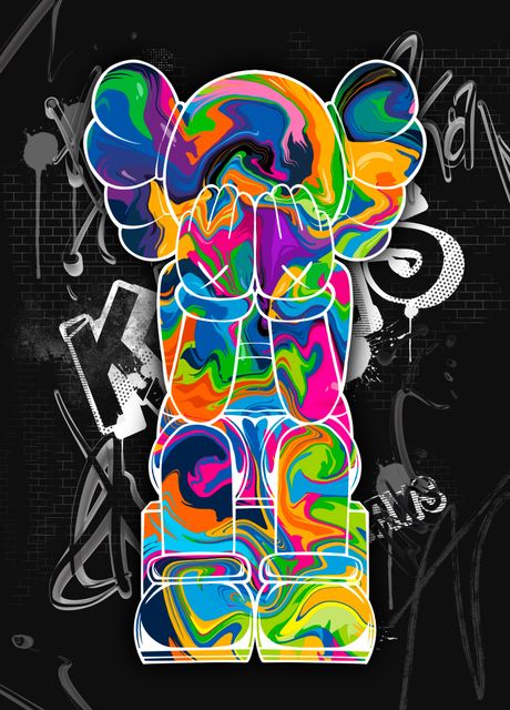 'kaws' Poster by Boon Edgar | Displate