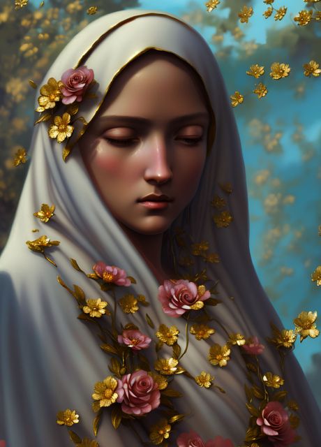 'The Virgin Mary' Poster by Hafis | Displate
