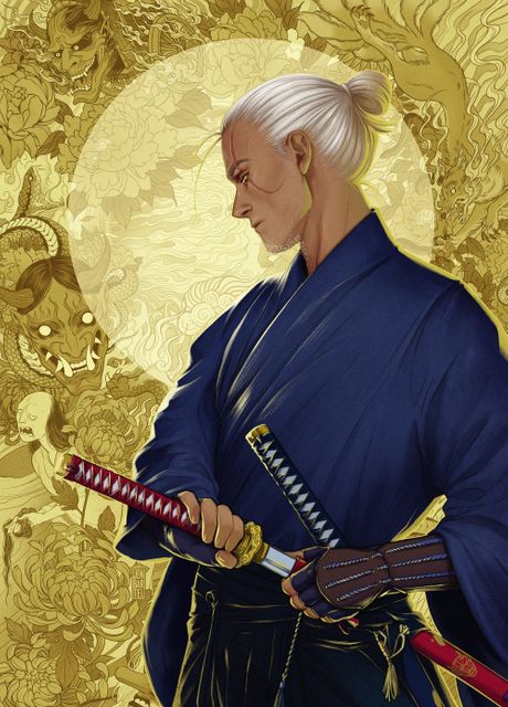'The Witcher Ronin Gold' Poster by Witcher 3 | Displate