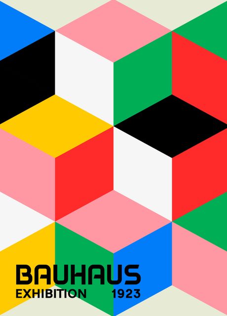 'Bauhaus Geometric Shapes' Poster by EDM Project | Displate