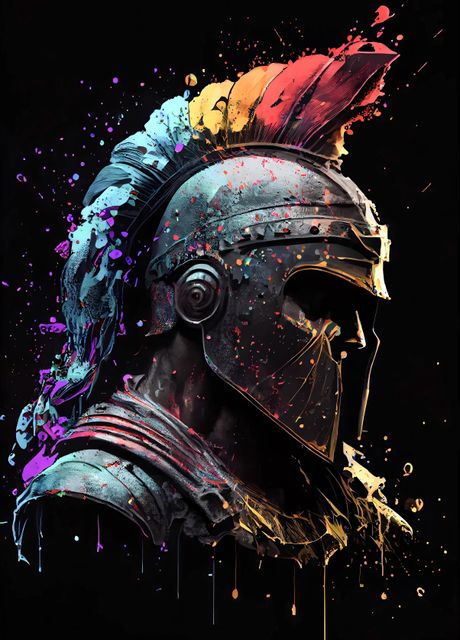 'Spartan Helmet' Poster by Posters Global | Displate