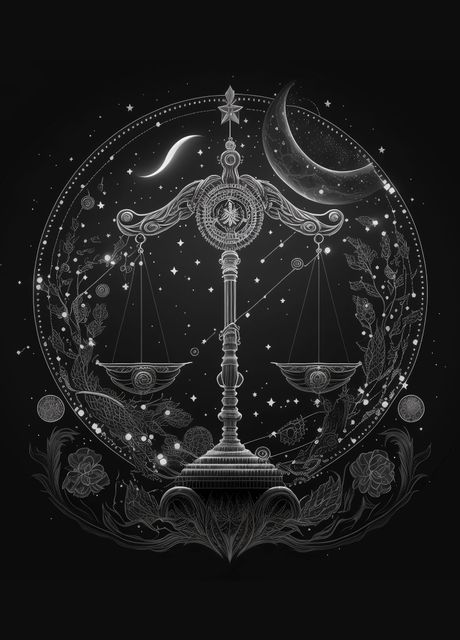 'Libra Zodiac Art' Poster by TheDesignCoAustralia | Displate