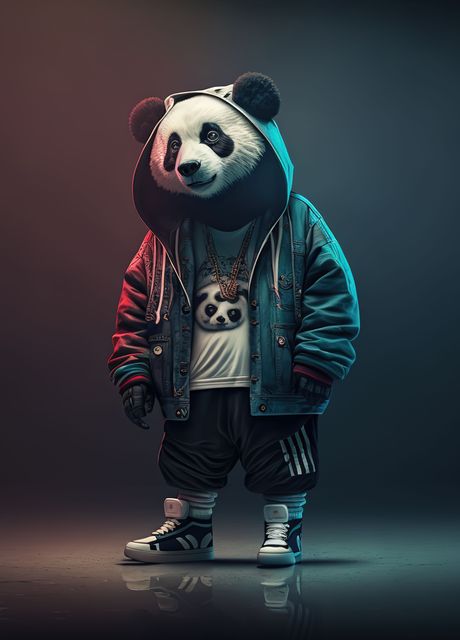 'Panda Dancer' Poster by Gil Finkelstein | Displate