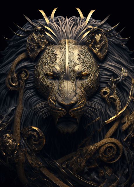 'Zodiac Leo' Poster, picture, metal print, paint by Lukasz Kobylka ...