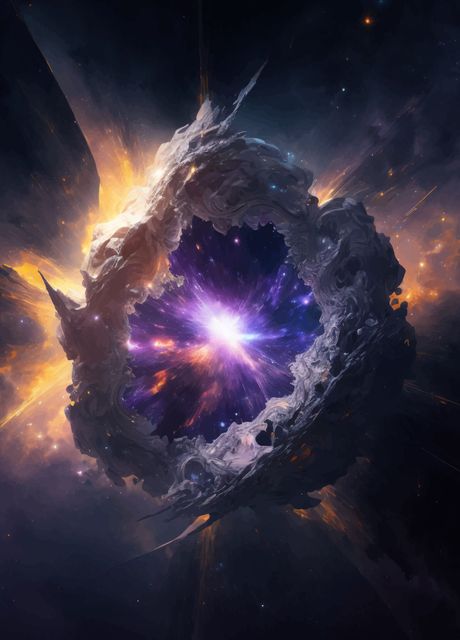 'Black Hole' Poster, picture, metal print, paint by Mr Yy | Displate