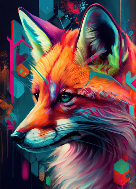 'The Clever Fox' Poster by Digital Punishment | Displate