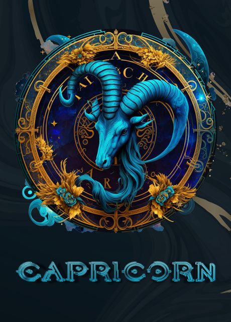 'Fantasy Capricorn Zodiac' Poster, picture, metal print, paint by ...