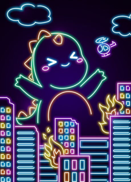 'Monster in the city I' Poster by Donnie | Displate