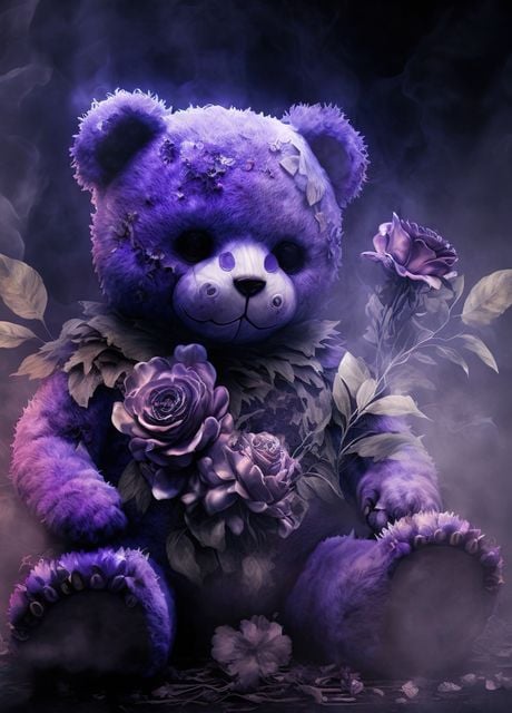 'Undead Teddy Bear' Poster by GLITCHED ART | Displate