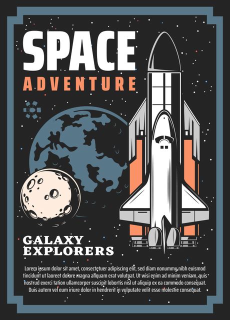 'Space Adventure' Poster by 3am | Displate