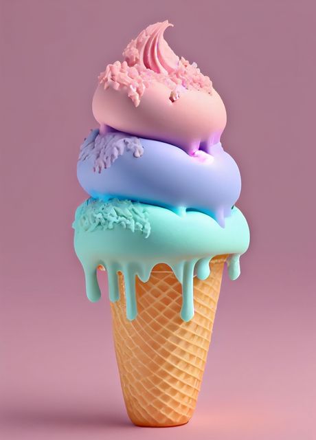 'Triple Scoop of Sweetness' Poster by Steel Canvas Creations | Displate