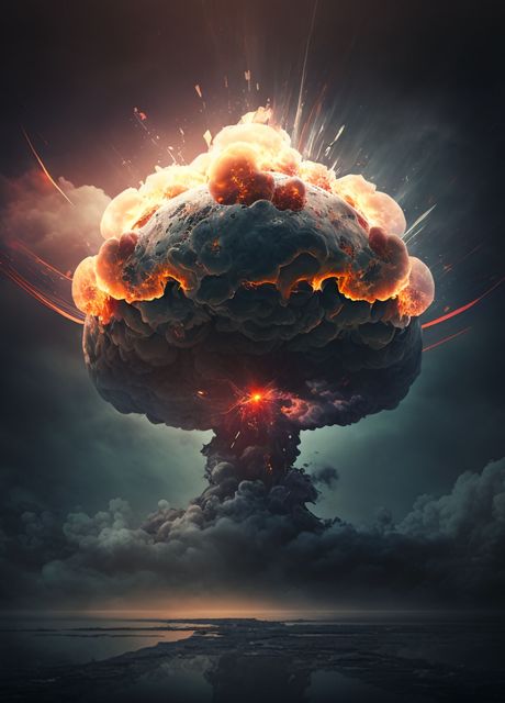 'Nuclear explosion' Poster by Oleksandr Kovalov | Displate