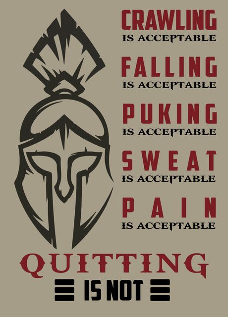 'quitting is not' Poster by Motivational Anime | Displate