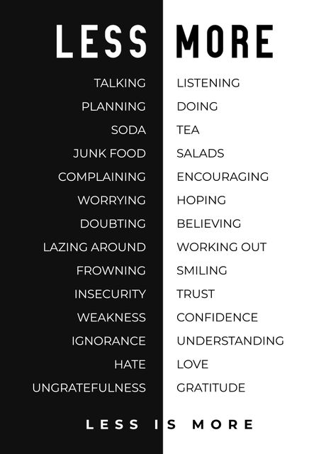 'Less Is More' Poster by Five Senses Art | Displate