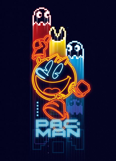 'PAC-MAN Neon' Poster by PAC-MAN | Displate