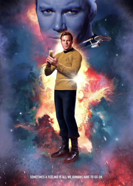 'Captain Kirk' Poster by Star Trek | Displate