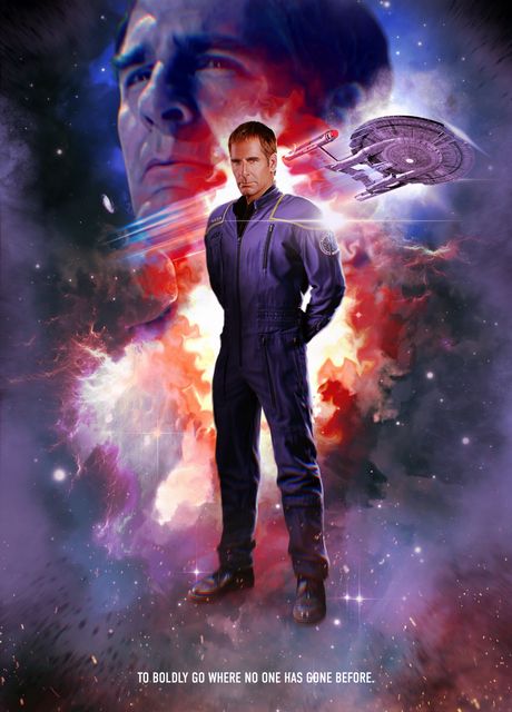 'Captain Archer' Poster by Star Trek | Displate